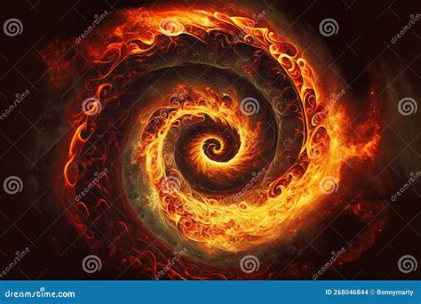 Whirlwind Of Fire Stock Illustration Illustration Of Tempest 268046844