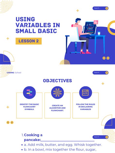 Variables And Flowcharts In Small Basic Pdf