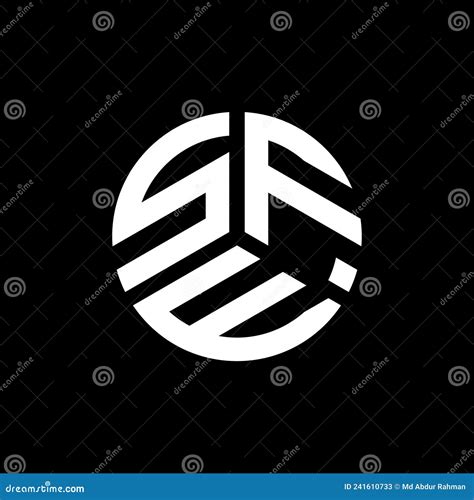 Sfe Letter Logo Design On Black Background Sfe Creative Initials