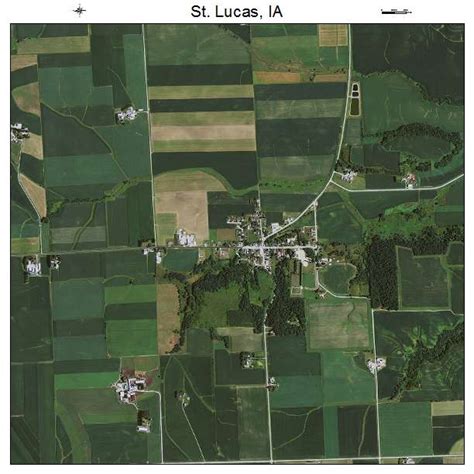Aerial Photography Map Of St Lucas Ia Iowa