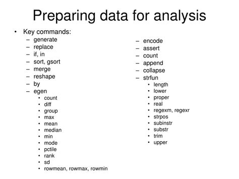 PPT How Many Of These Stata Commands Have You Used PowerPoint