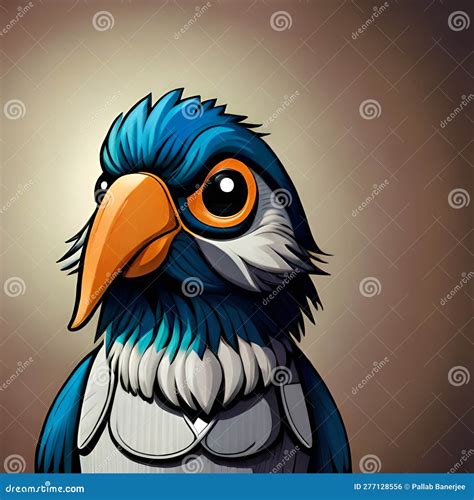 A Cute Funny Pegion Portrait Stock Illustration Illustration Of Style