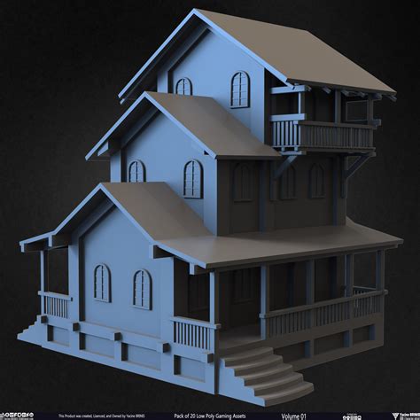 Artstation Pack Of 20 Low Poly Gaming Assets Vol 01 Game Assets