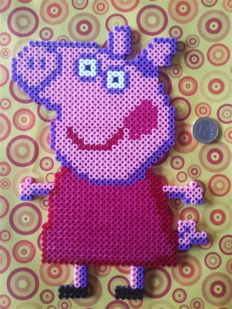 Peppa Pig Hama Beads Midi Perler Hama Beads Perler Pixel Art