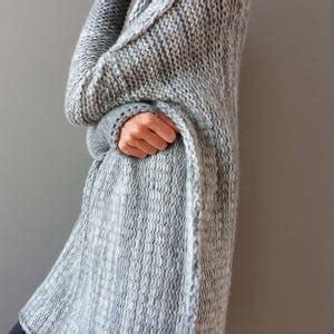 Oversized Alpaca Chunky Knit Sweater Loose Knit Sweater Roseuniquestyle Etsy