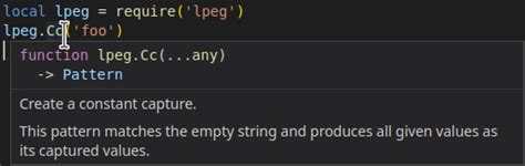Github Luacatslpeg Definitions For The Lpeg Library