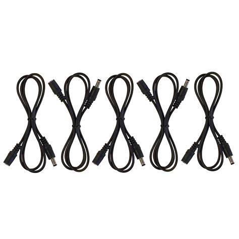 Top 5 Pack Of Dc Power Male To Female Extension Cables Reviewed