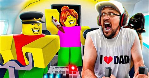 3d Online Games Roblox Weird Strict Dad And Mom Escape The Airplane