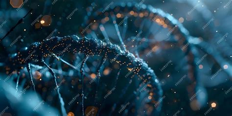 Premium Photo Simulate 3d Dna Or Protein Structures For Genetics And Biological Research