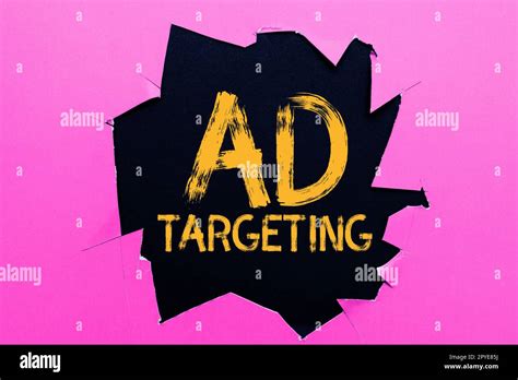 Handwriting Text Ad Targeting Internet Concept Target The Most