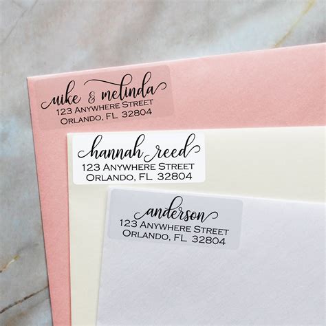 Return Address Labels Modern Stylish Personalized Return Etsy