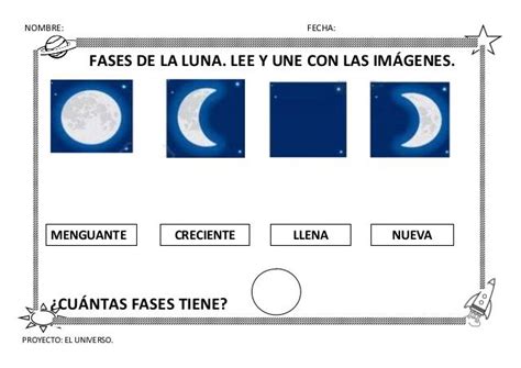 Fases De La Luna Para Colorear Imagui