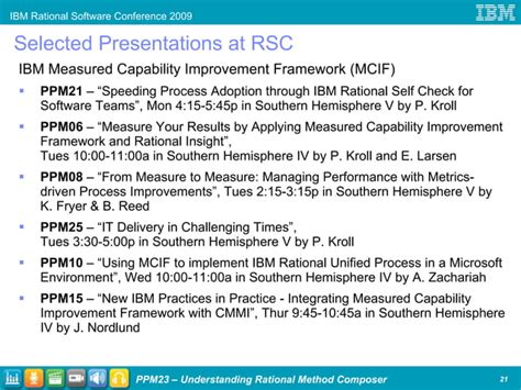 Rsc 2009 Understanding Ibm Rational Method Composer Ppt Computer Software And Applications