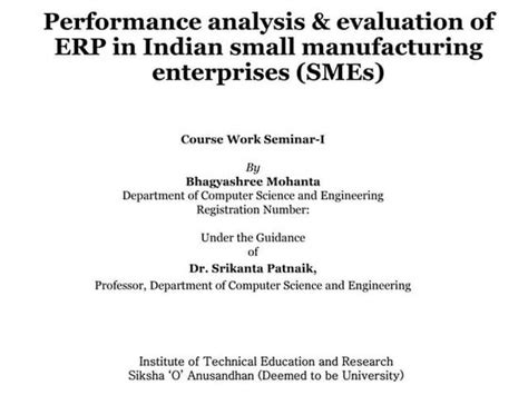 Balanced Scorecard Approach For Erp Software Performance Measurement Ppt