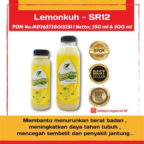 Jual Sari Lemon Asli Minuman Herbal Daya Tahan Tubuh Lemonkuh Sr12 250
