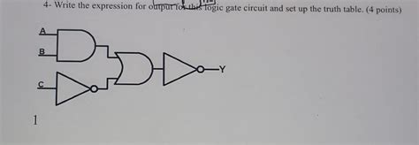 Solved Write The Expression For Omtpur Fo This Togic Gate Chegg