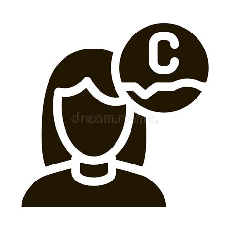 Woman And Ascorbic Acid Icon Illustration Stock Vector Illustration Of Mousse Face 197557159