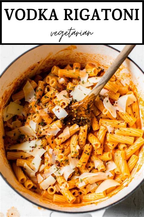 Vodka Rigatoni Rigatoni Coated In The Best Homemade Vodka Sauce