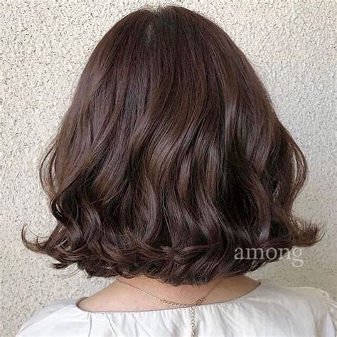 강남미용실 어몽헤어 Among 이삭 중간머리펌 중단발펌 On Instagram 어몽헤어 단발머리 풍성하게 볼륨감 있는 단발 웨이브펌 디자인이에요 말리지 않아도 매력적이고