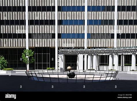 Los Angeles California 9 May 2025 Roybal Federal Building Park In