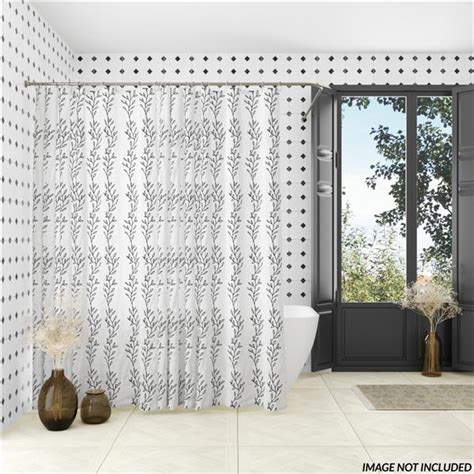 موکاپ پرده وان حمام یا پرده دوش در حمام مدرن طرح ماکت لایه باز عکس با