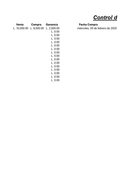 control de ventas} pdf