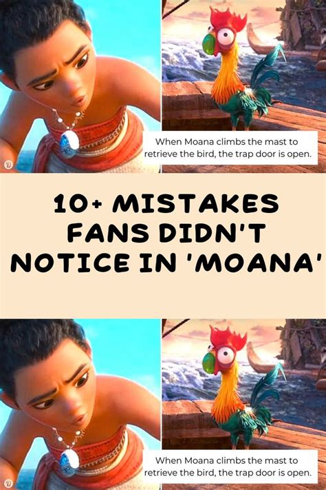Mistakes Fans Didn T Notice In Moana