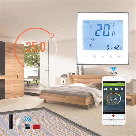 Electric Floor Water Heating Boiler Smart WiFi Thermostat