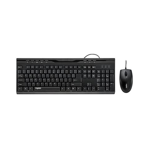 Wired Optical Mouse And Keyboard Combo Multimedia Keyboard Hub By Triforce