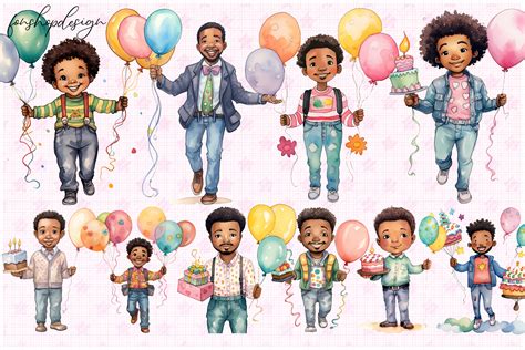 Cute Birthday Man African American Graphic By Fonshopdesign · Creative