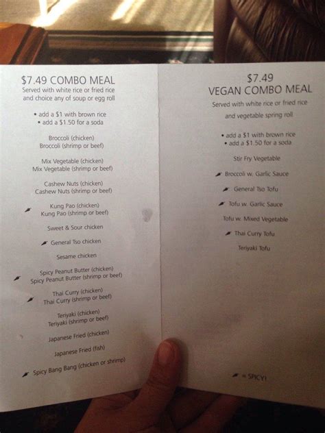 Menu At Jojo Asian Cafe Cassadaga