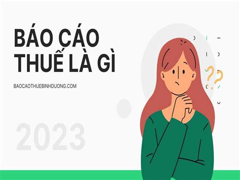 Báo cáo thuế là gì các loại báo cáo thuế và thời hạn nộp 2023 mới