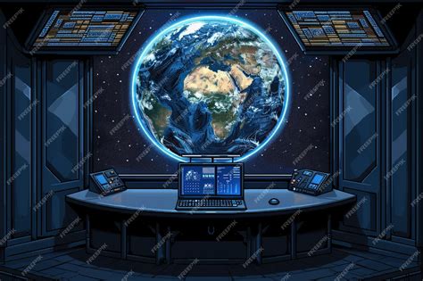 Premium Photo Retro Arcade Pixel Space Game Interface