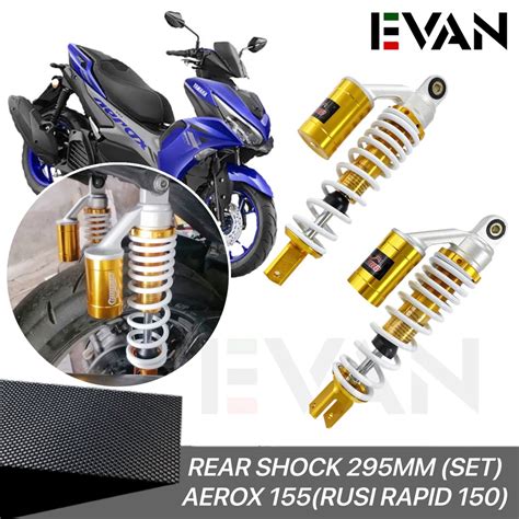 Evancom Rear Dual Shock 295mmset Absorber Aeroxrusi Rapid 150nmax