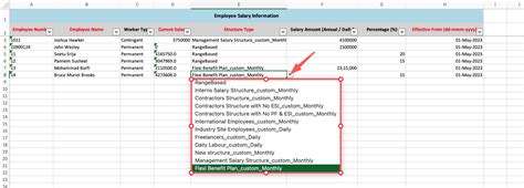importing salary and salary structure revisions in bulk