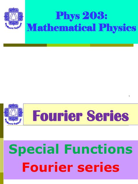 Chapter 2 Fourier Series Part 2 Pdf Fourier Series Harmonic