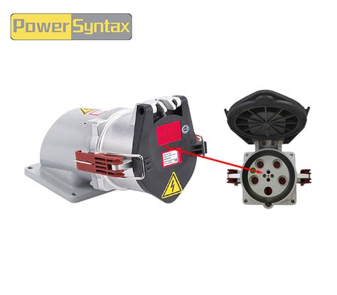 Powersyntax Heavy Service Industrial Power Receptacles 160 Amp 5p Wall Mounted Socket Oulet