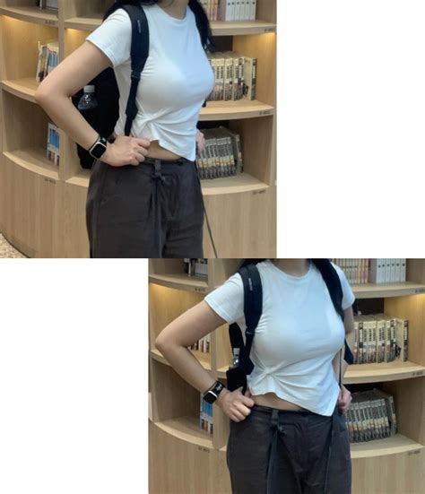 [ 3kg 인생티셔츠] 꼬임 크롭 반팔티 쫀쫀 스트레이트체형 티셔츠