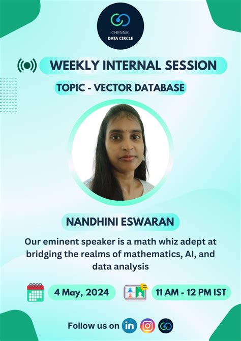 Chennai Data Circle On Linkedin Cdc Chennaidatacircle Data Vectordatabase Cohere Embedding…