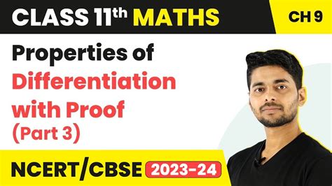 Properties Of Differentiation With Proof Part 3 Differentiation Class 11 Maths Chapter 9
