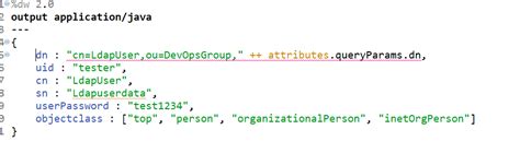 Mule LDAP Operations