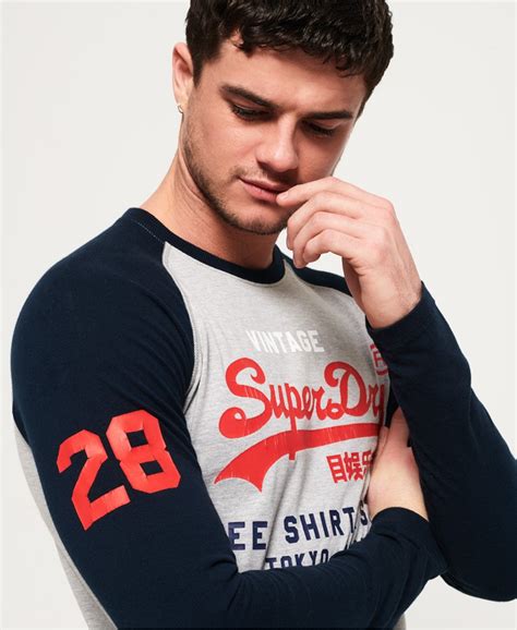 Superdry T Shirt Shirt Shop Tri Raglan T Shirts Pour Homme