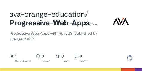 Github Ava Orange Educationprogressive Web Apps With Reactjs Progressive Web Apps With