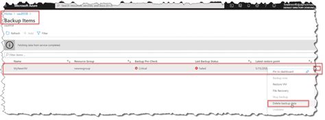 Recovery Services Vault Cannot Be Deleted Azure Lessons