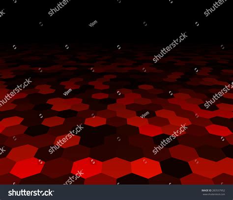 Perspective Grid Hexagonal Surface Vector Illustration Stock Vector Royalty Free