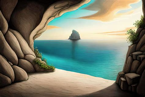 Inside The Grotto Digital Art By Gabriel Cusmir Fine Art America