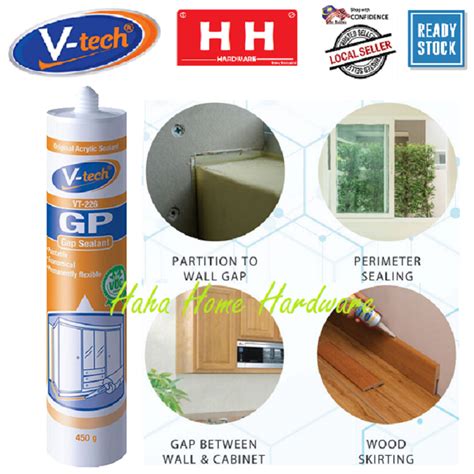 Multi Purpose Gap Filler Silicone Sealant Wall Crack NO MORE GAP Paintable Caulk 多用途填缝剂