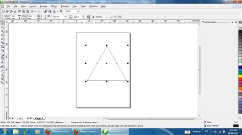 Tutorial CorelDraw Cara Membuat Segi Banyak Polygon