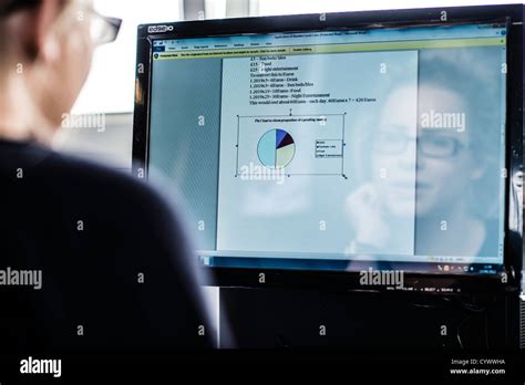 a girl pupil using computer digital technology ict at a secondary