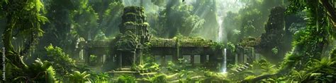 Deep Forest Background Stock Illustration Adobe Stock